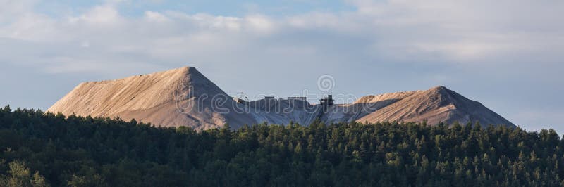 Monte Kali Salt Mountain Heringen Germany Stock Photo - Image of ...