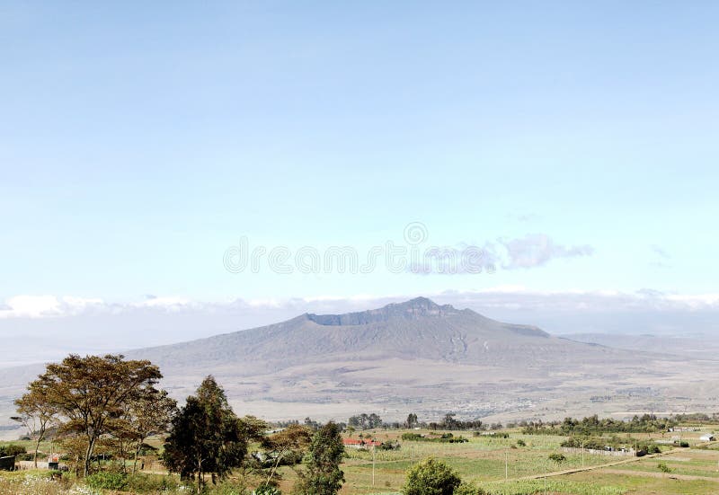 O Grande Vale Do Rift De Kenya Com Volcano Mt Longonot (direita) E O Mt ...