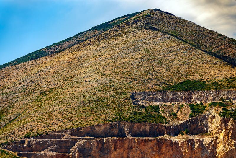 Monte Massico Italian Mountain Stock Image - Image of large, landscape ...