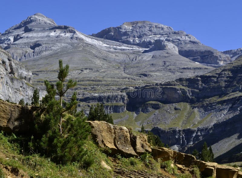 Monte Perdido stock photo. Image of clouds, morning, mountain - 48798880