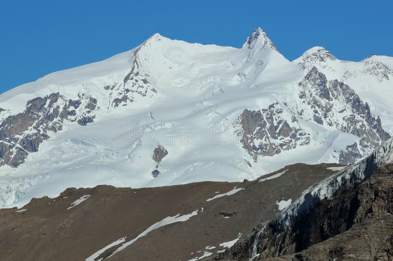 Monte Rosa stock image. Image of rock, nordend, alpine - 20080663