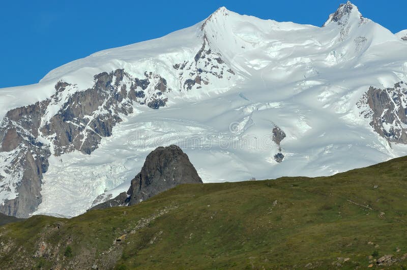 Monte Rosa fotografia stock. Immagine di sommità, rosa - 20673394