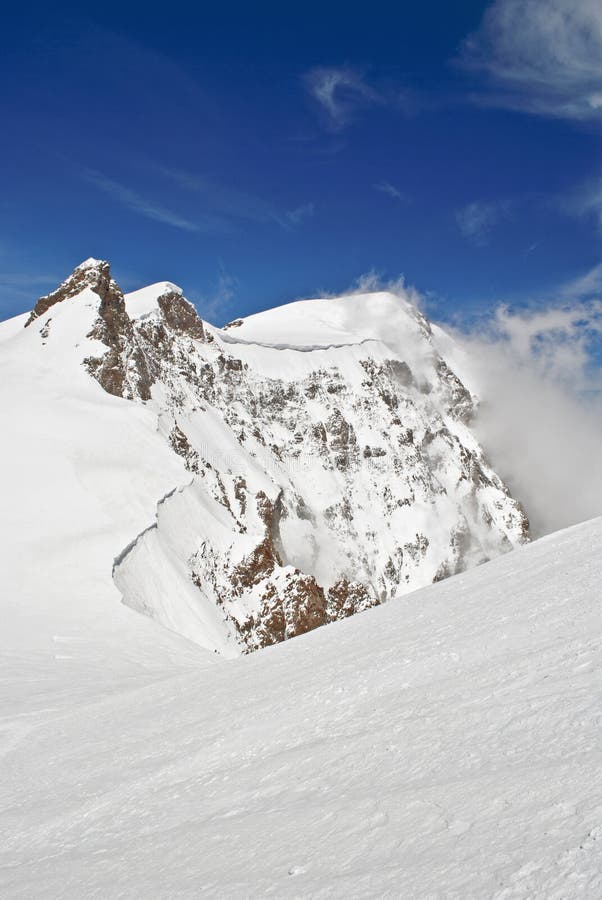 Monte rosa stock image. Image of pyramid, mountain, ridge - 25174841