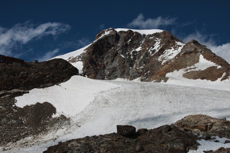 Monte rosa glacier stock photo. Image of rosa, walk, glacier - 16298526