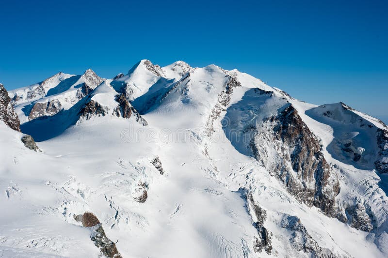 Monte rosa moutain range stock photo. Image of nature - 12207482