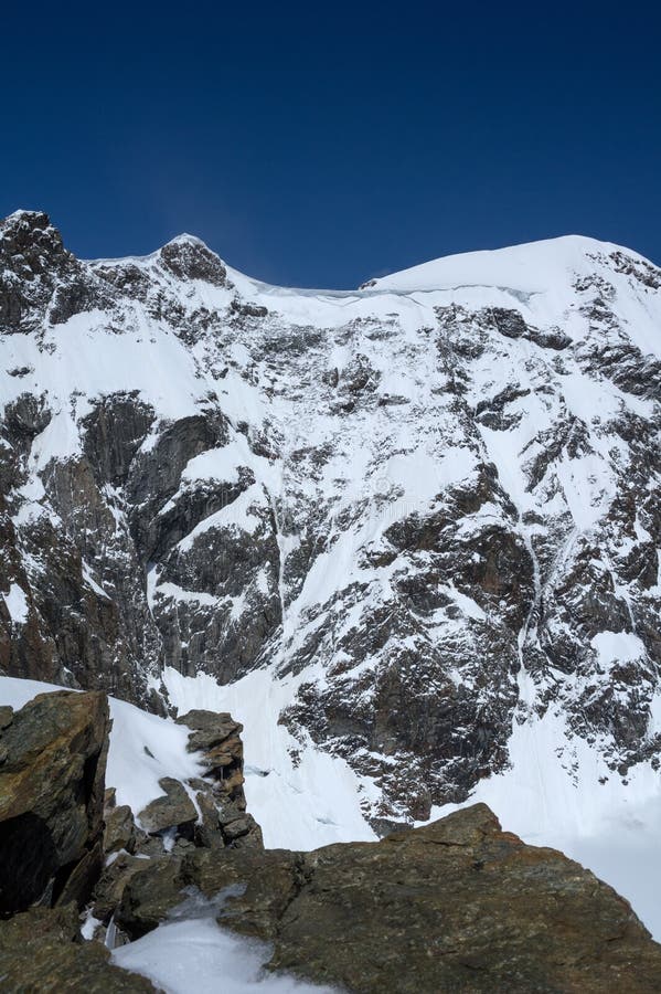 Monte rosa stock image. Image of mountain, ridge, italy - 61943311