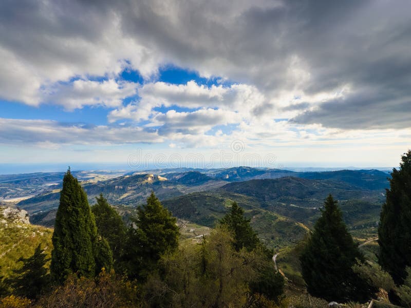 Monte Stella Aspromonte Calabria Mountains Stock Image - Image of hill ...