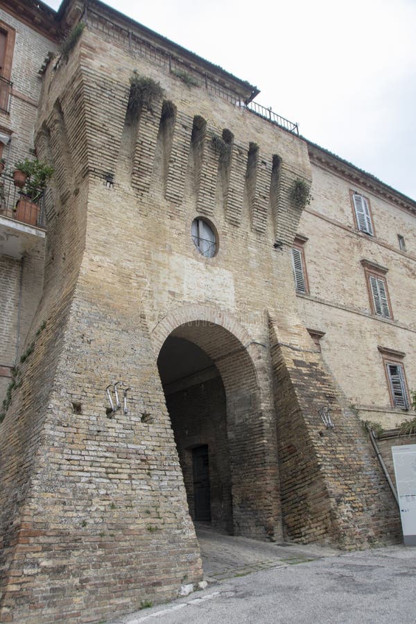 MOntecassiano stock image. Image of italy, town, riviera - 150005441
