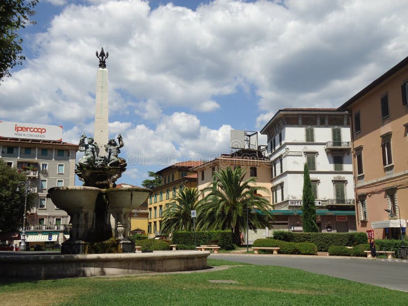Montecatini Terme, Italy editorial stock photo. Image of piazza - 46463293