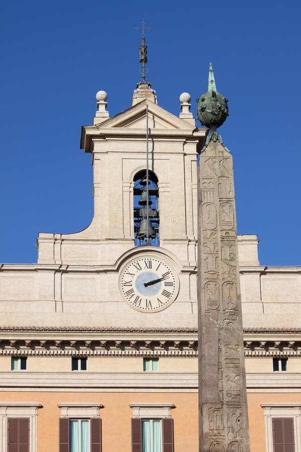 Montecitorio Palace in Rome Stock Image - Image of politic, italy: 22808505