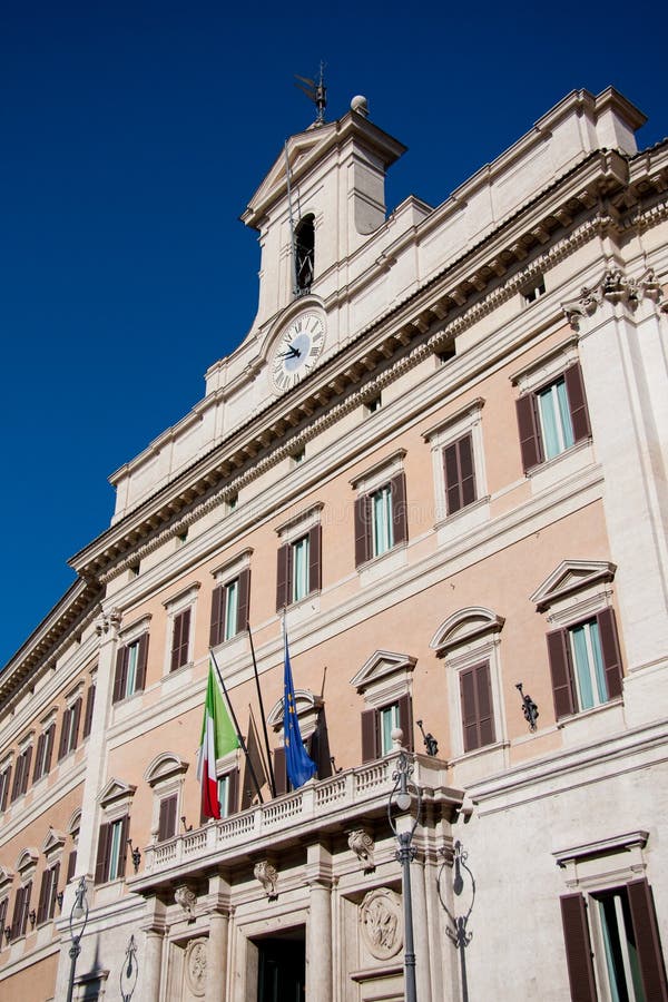 Montecitorio Palace, Rome editorial stock image. Image of famous - 24219429