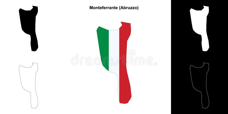 Monteferrante Outline Map Stock Illustrations – 1 Monteferrante Outline ...