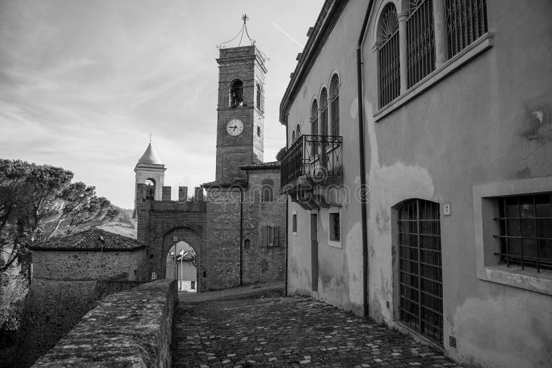 Montefiore Conca (Rimini) editorial photo. Image of building - 72838726