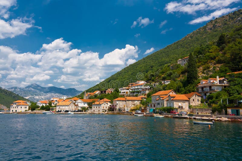 Montenegro stock photo. Image of panoramic, house, clouds - 43688052