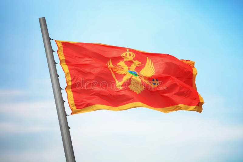 Montenegro flag stock photo. Image of patriotic, government - 110352190