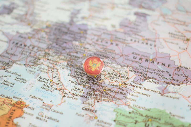 Map Montenegro Border Countries Stock Photos - Free & Royalty-Free ...