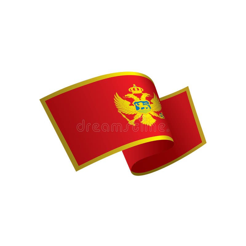 Montenegro Flag, Vector Illustration Stock Illustration - Illustration ...