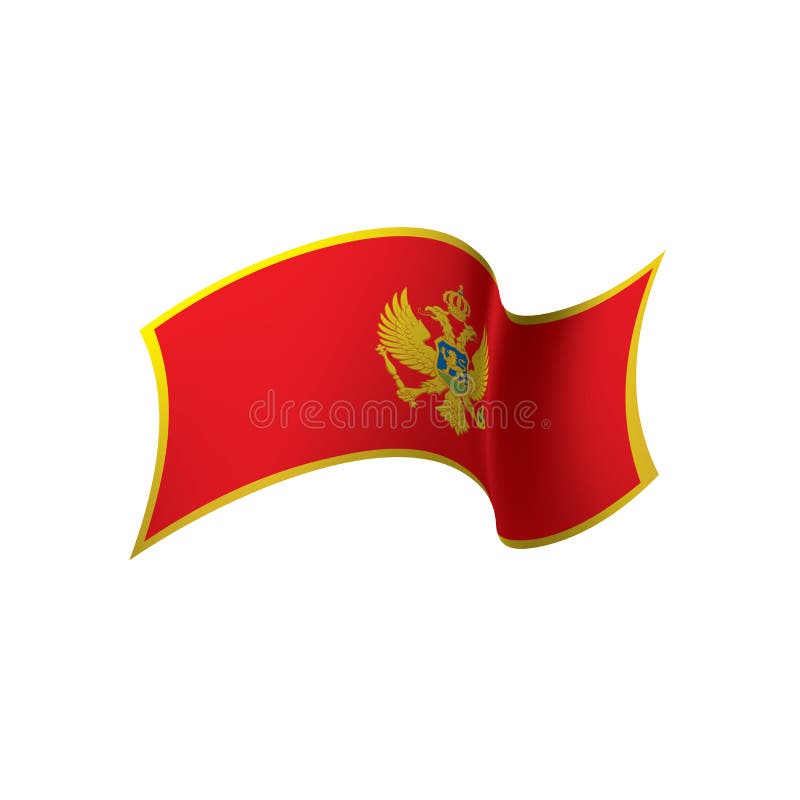Montenegro Flag, Vector Illustration Stock Illustration - Illustration ...