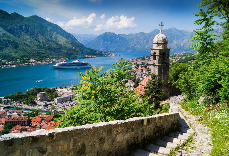Montenegro landscape stock image. Image of adriatic, perast - 55935615