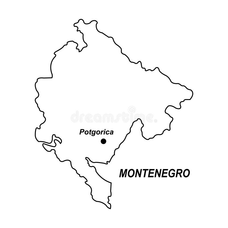 Montenegro map design stock vector. Illustration of design - 326661465