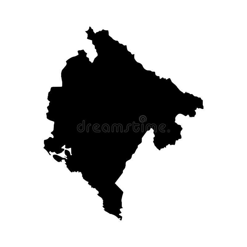Montenegro map icon stock vector. Illustration of colorful - 311810997