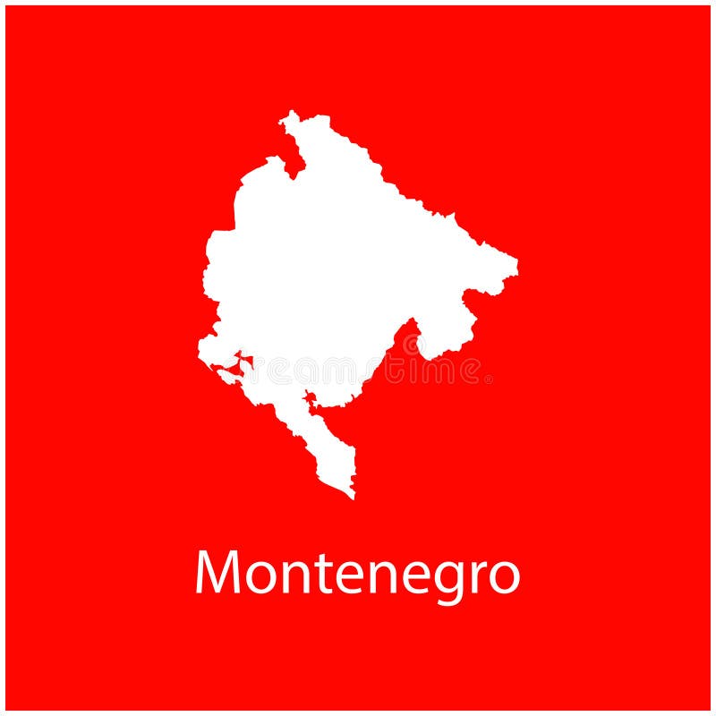 Montenegro map icon vektor stock illustration. Illustration of banner ...