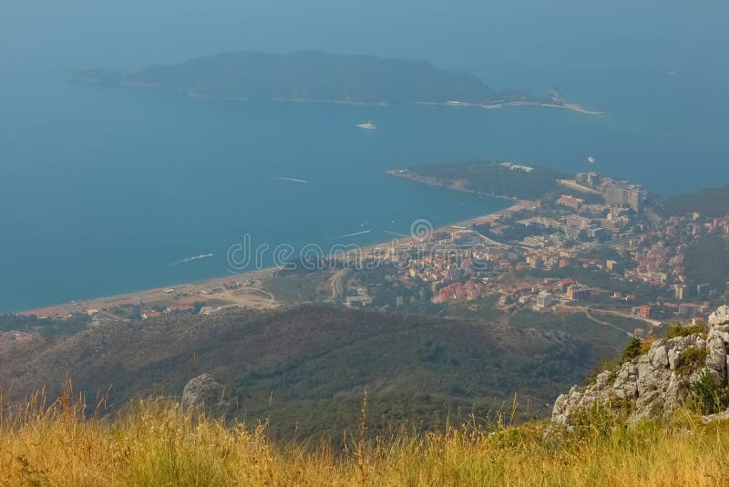 Montenegro, Rafailovici. View on Sea Beach Stock Photo - Image of ocean ...