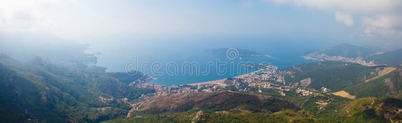Montenegro, Rafailovici. View on Sea Beach Stock Photo - Image of cloud ...