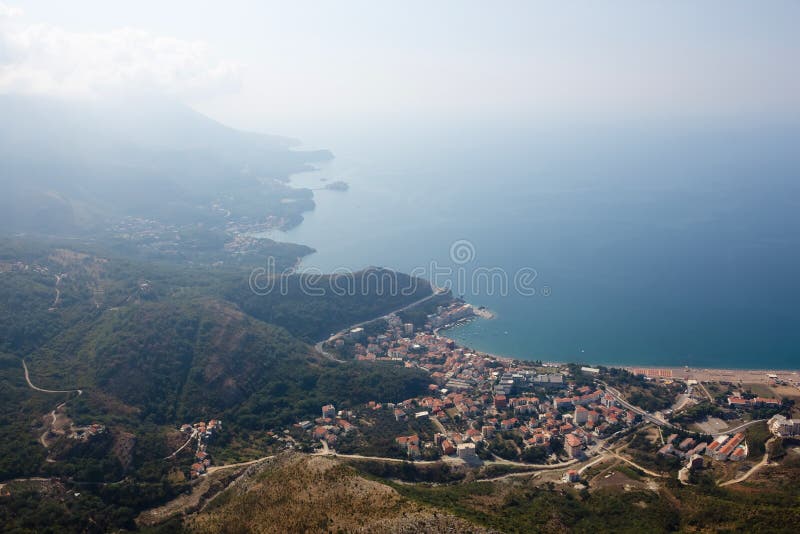 Montenegro, Rafailovici. View on Sea Beach Stock Photo - Image of coast ...