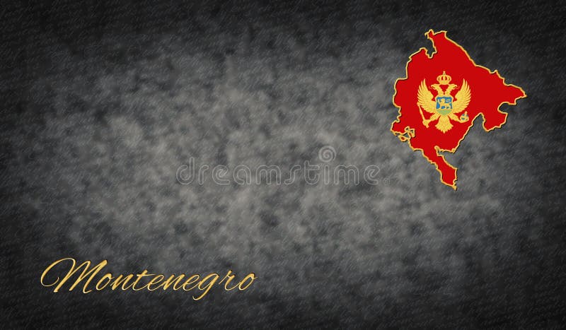 Montenegro Symbols, Map of Montenegro Stock Photo - Image of europe ...