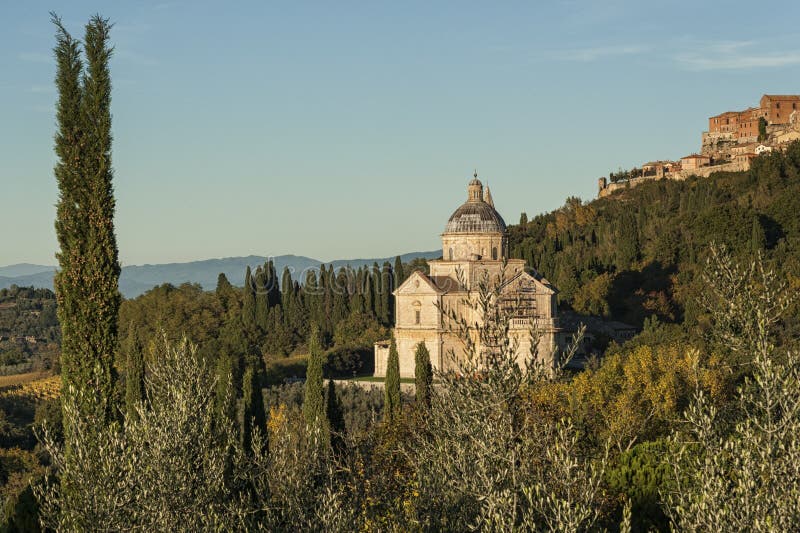 MONTEPULCIANO - TUSCANY/ITALY, OCTOBER 29, 2016: San Biagio Church and ... MONTEPULCIANO - TUSCANY/ITALY, OCTOBER 29, 2016: San Biagio Church and ...