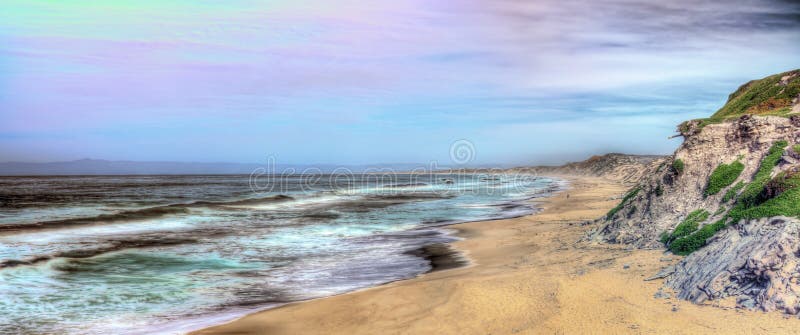 Monterey State Beach stock image. Image of central, mountains - 29433309