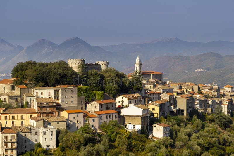 Monteroduni Italian Village Stock Image - Image of molise, castle ...
