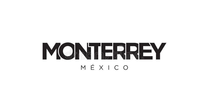 Monterrey in the Mexico Emblem. the Design Features a Geometric Style ...