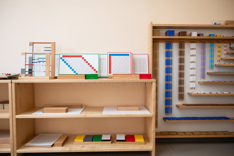 Montessori Classroom Interior Stock Photo - Image of interior, student ...