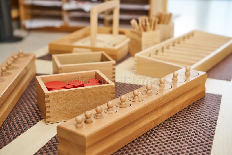 Montessori Counting Rods stock image. Image of education - 30379981