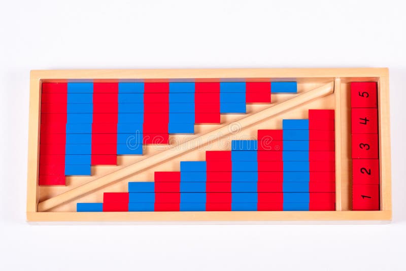 Montessori Numerical Rods stock image. Image of numbers - 30379859