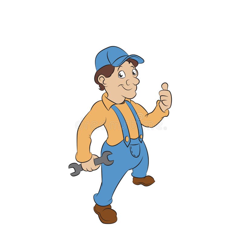 Monteur vektor abbildung. Illustration von männer, mann - 34460826