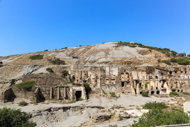 Montevecchio Mine stock image. Image of repository, dereliction - 62110533