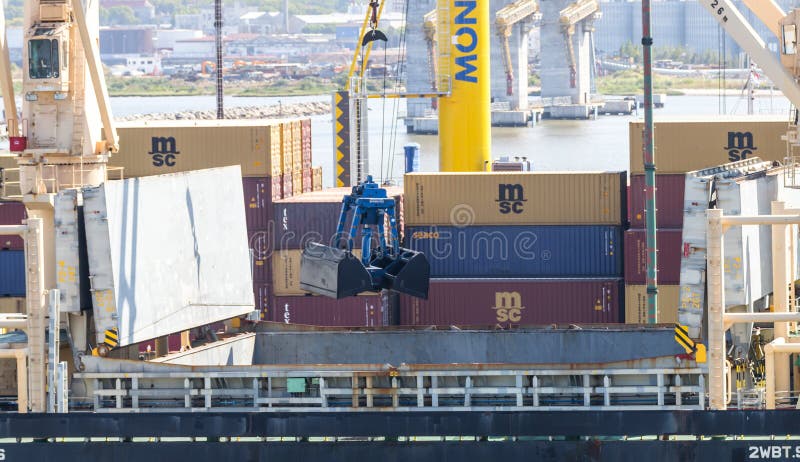 Bulk Carrier, Dry Cargo Vessel Bulker in Savona Seaport, Italy ...