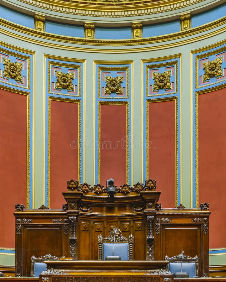 Chamber of Senators, Legislative Palace, Uruguay Editorial Stock Photo ...