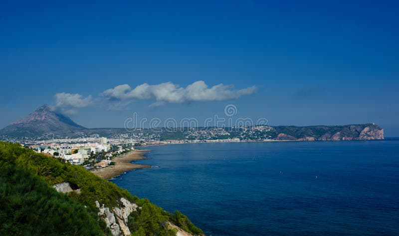 Montgo Berg Und Javea Schacht Stockbild - Bild von rücksortierung ...