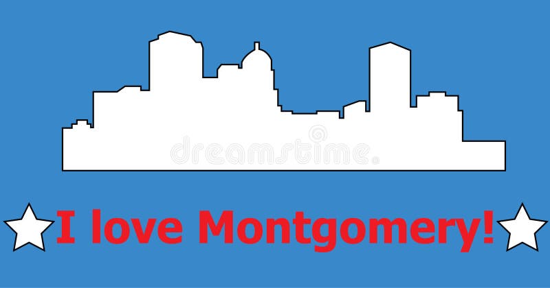 Montgomery, Alabama City Silhouette Stock Vector - Illustration of ...