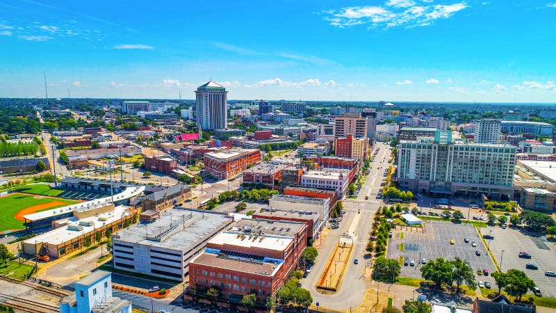 Montgomery Alabama Downtown Skyline Aerial Stock Photo - Image of ...