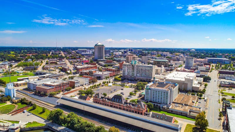 Montgomery Alabama Downtown Skyline Aerial Photo stock - Image du ...