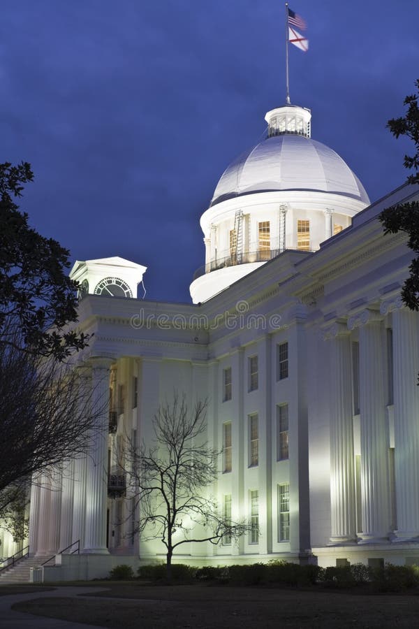 Montgomery, Alabama - State Capitol Stock Photo - Image of style, dome ...