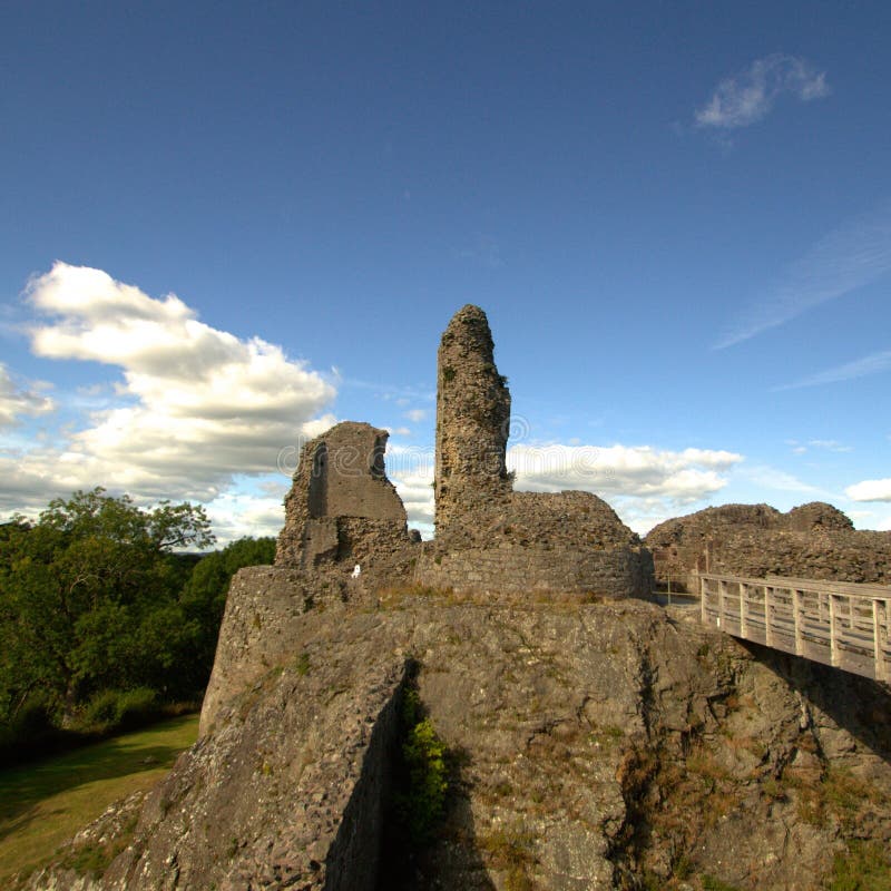 Montgomery Castle, Wales stock photo. Image of hill - 232915312