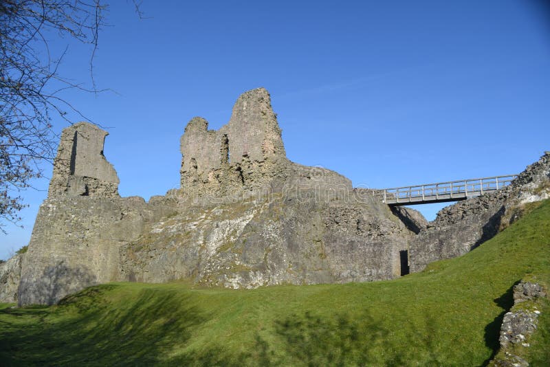 Kasteel Montgomery - Wales stock foto. Image of zomer - 31014668