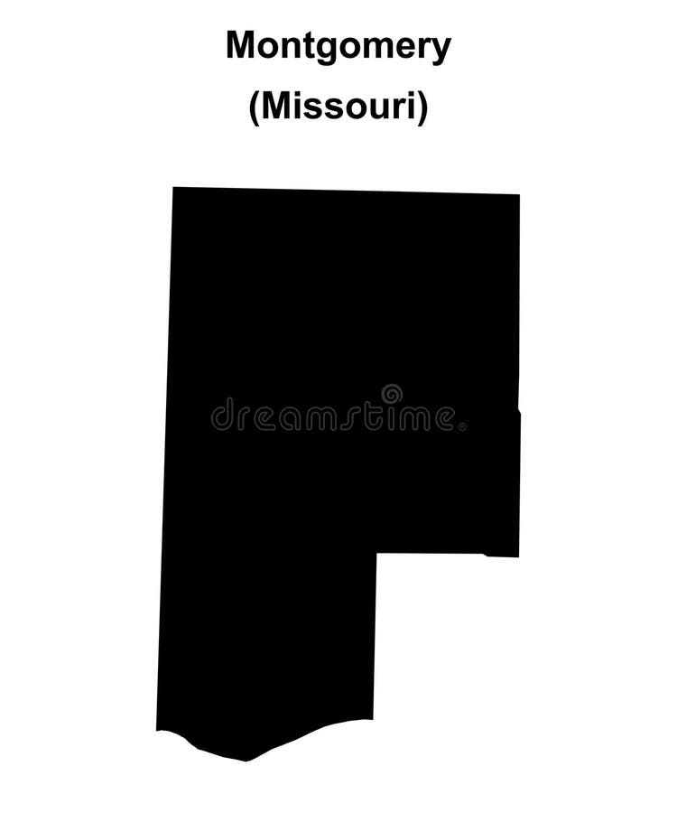 Montgomery outline map stock vector. Illustration of vector - 361615167