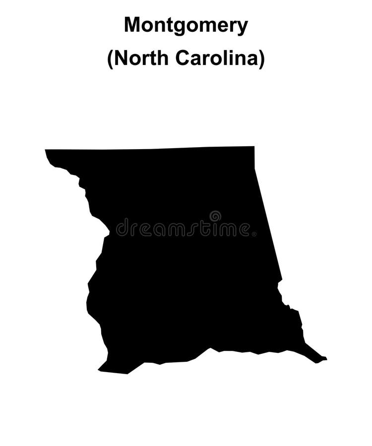Montgomery outline map stock vector. Illustration of north - 361723736